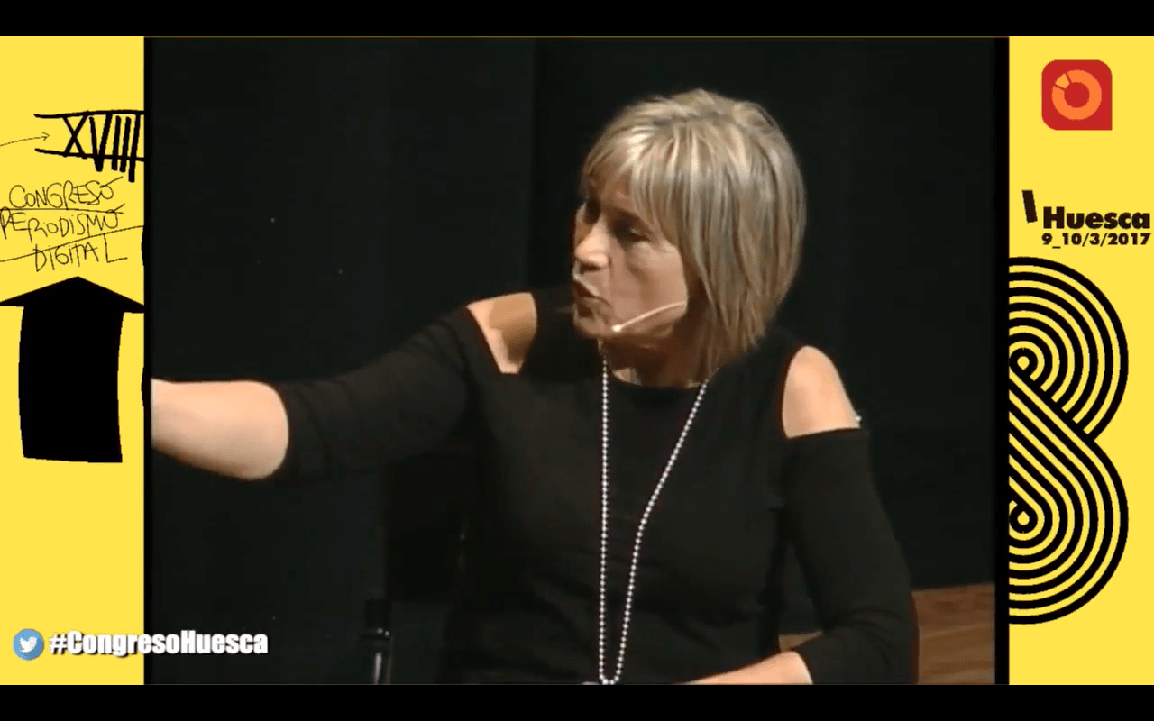 #Congreso Huesca| Conversación de Julia Otero con Ignacio Escolar ...